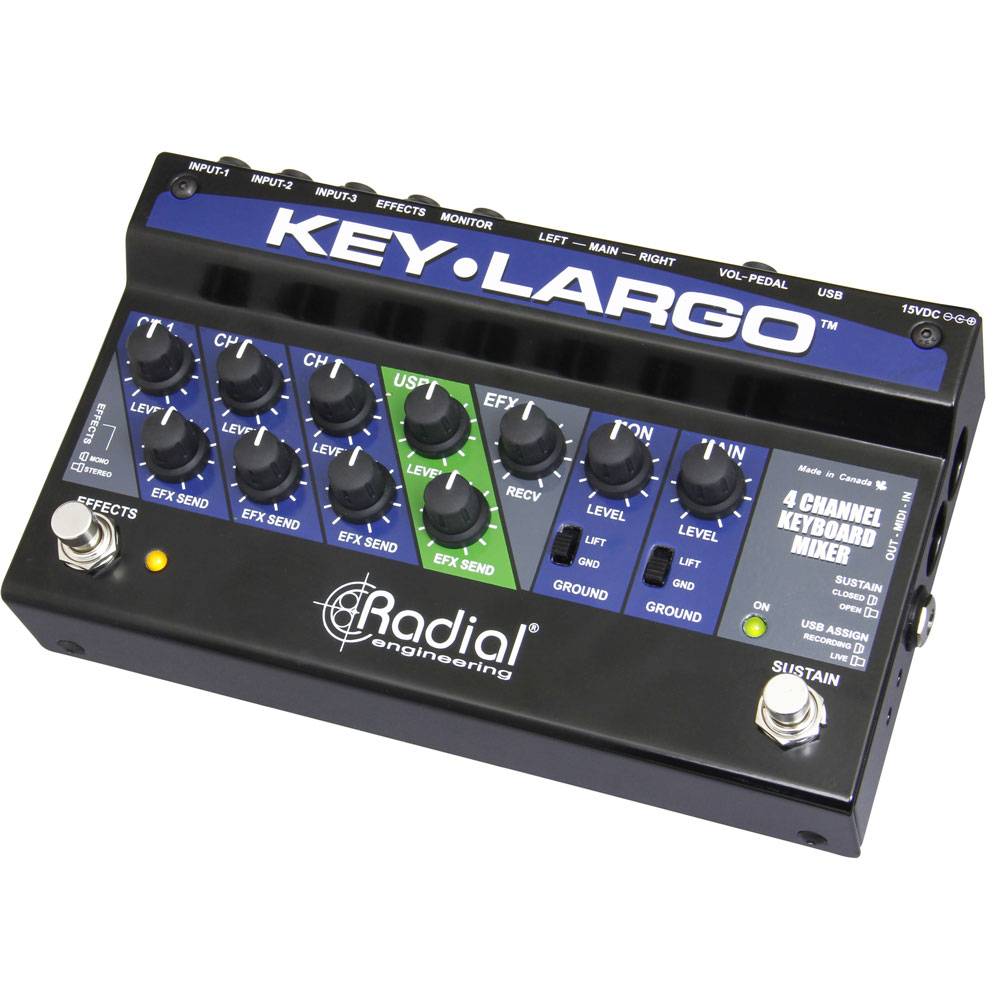 Radial Engineering Key-Largo Keyboard Mixer | GigaSonic