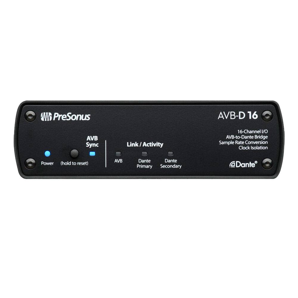 PreSonus AVB-D16 16 Ch I O AVB to Dante Bridge | GigaSonic