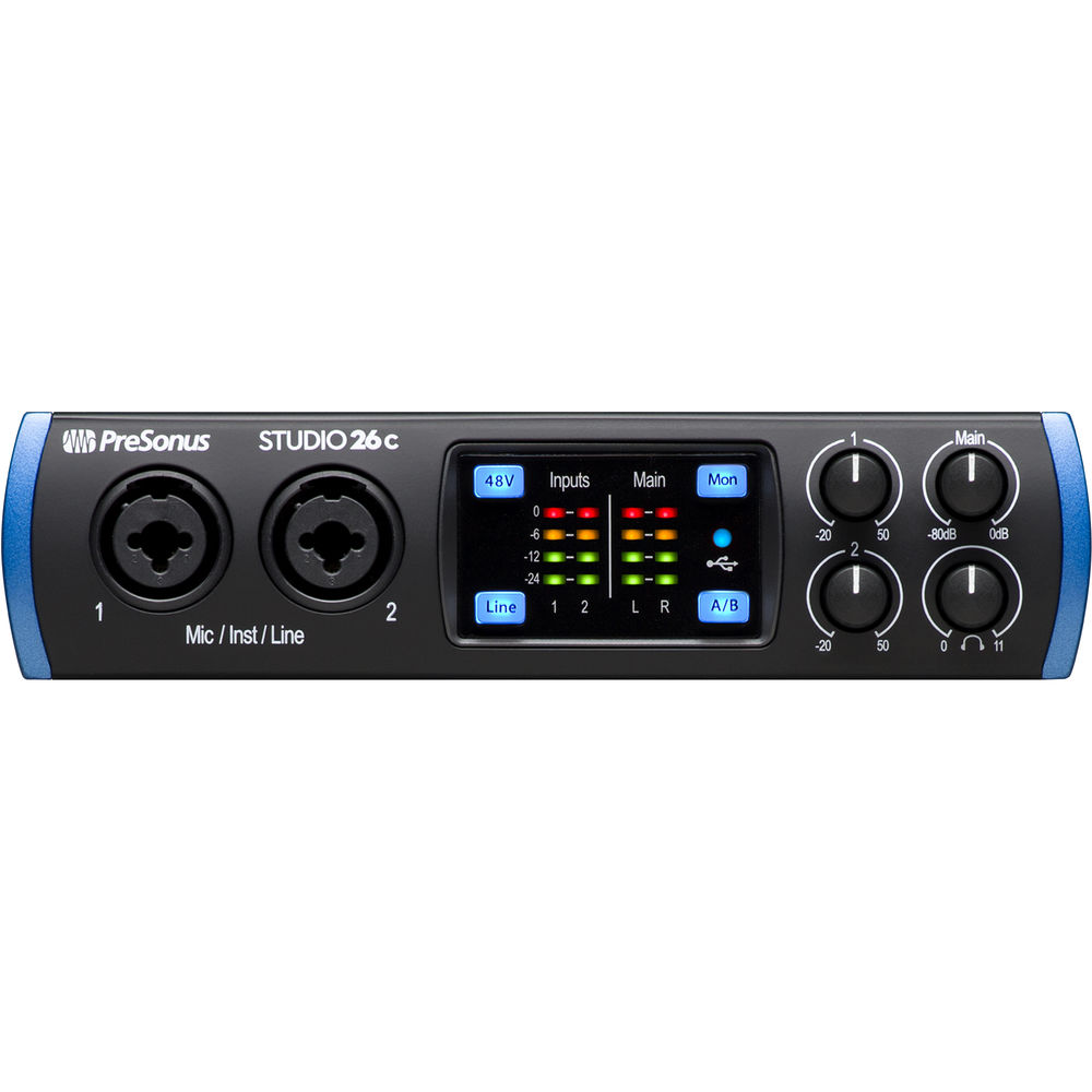 PreSonus Studio 26c, USB-C Audio Interface | GigaSonic