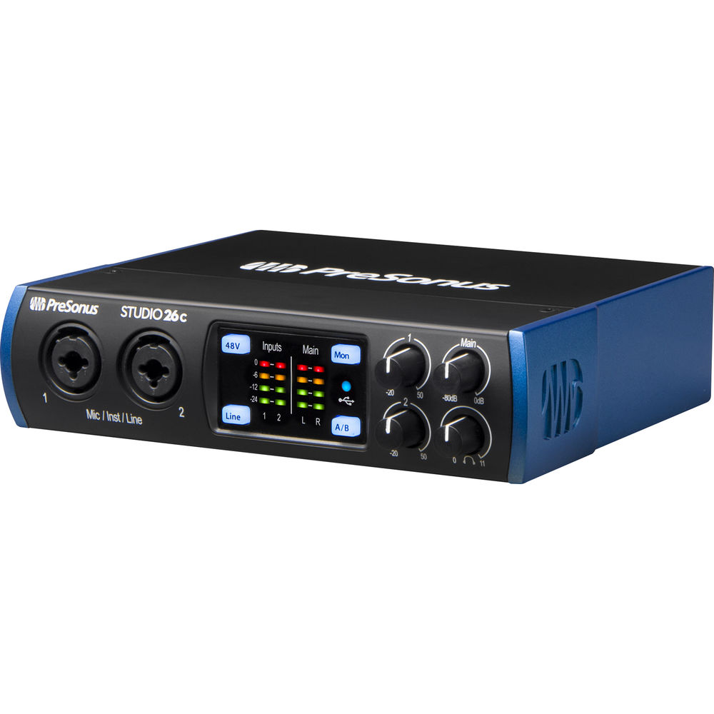PreSonus Studio 26c, USB-C Audio Interface | GigaSonic