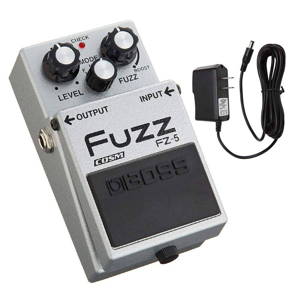 BOSS FZ-5 Fuzz Pedal w PigHog PP9V 9V DC 1000ma Power Supply